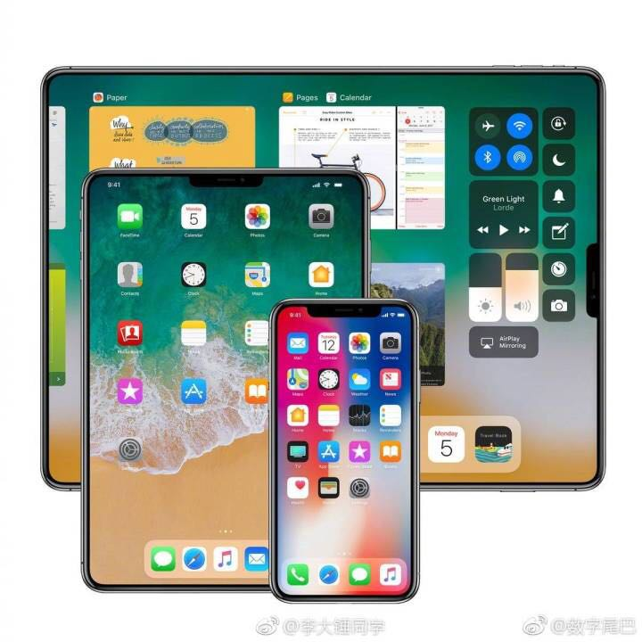 Apple全家桶概念图iPhoneX iPad