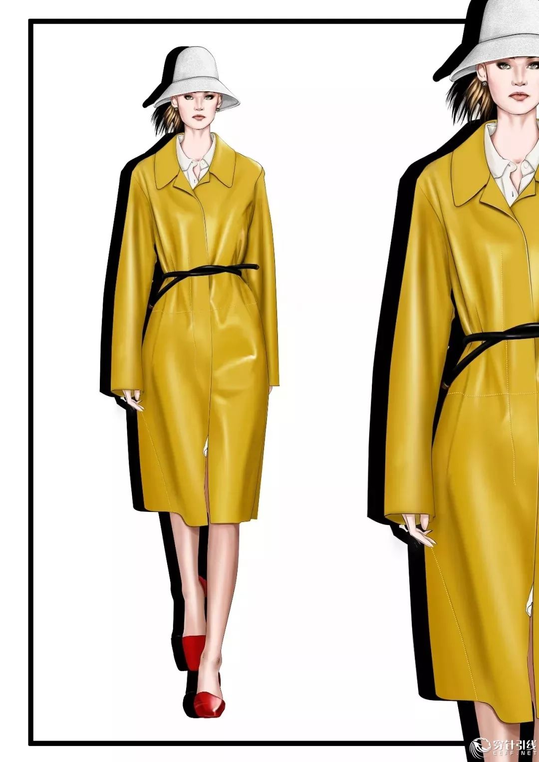 青子襟/PS AI CDR服装手绘效果图分享|手绘|效果图|服装_新浪新闻