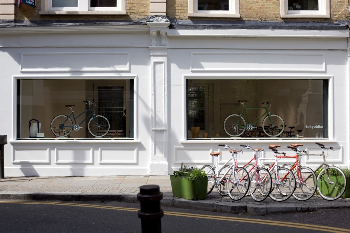这是日本自行车品牌 Tokyobike 位于伦敦的商店