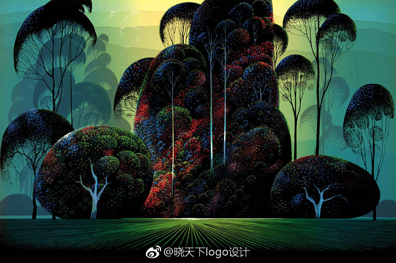 美国艺术家 Eyvind Earle(艾温德·厄尔雷) 绘画作品