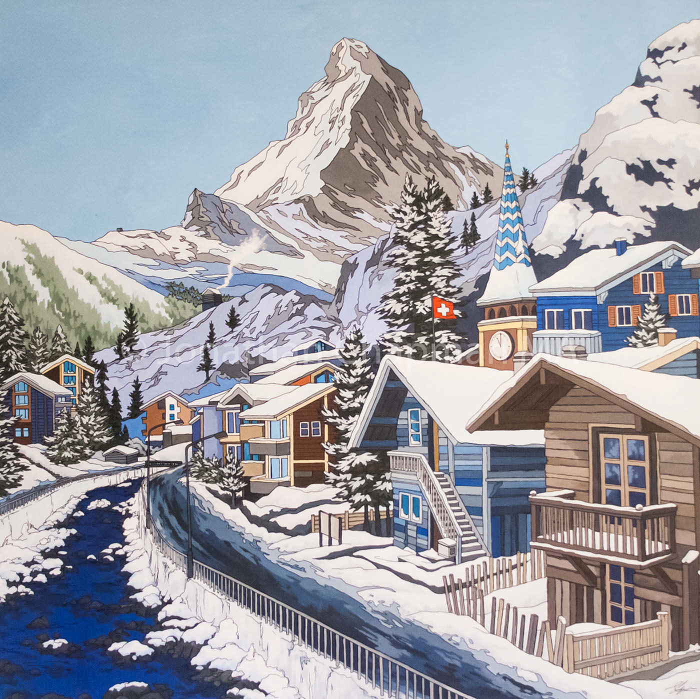 国外标志性建筑与风景插画 ‖.Jonathan Chapman