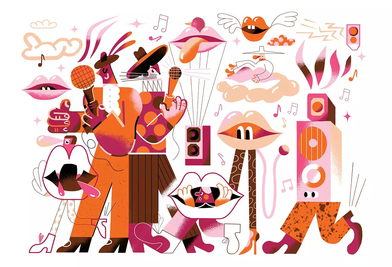 Karol Banach 趣味时尚插画作品