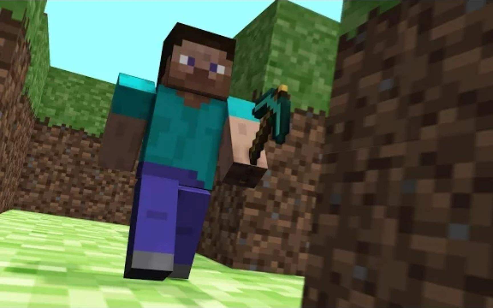 我的世界：什么叫绝望？当迷你玩家看到史蒂夫时战斗已经结束|史蒂夫|传送门|酋长_新浪新闻