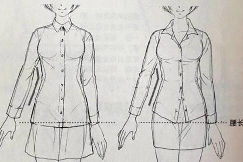 动漫人物女士衬衫的基本绘画方法
