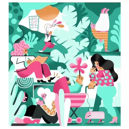 Karol Banach 趣味时尚插画作品