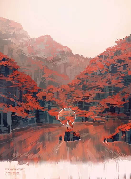 一笔一世界。LOIKA的绘画系列。