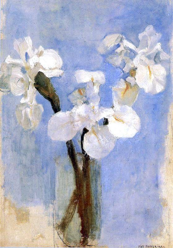 🍂“花”Piet Mondrian（蒙德里安）1872－1944荷兰 早期