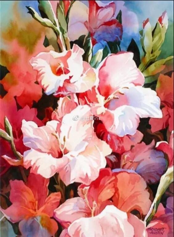 装满阳光的水彩，来自美国的艺术家Bridget Austin 转|水彩|艺术家|阳光_新浪新闻