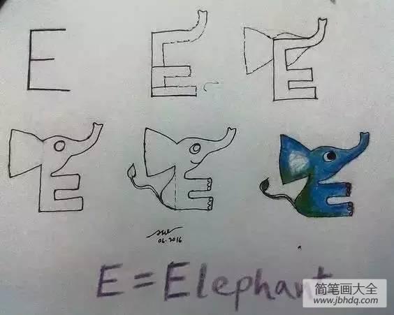 儿童简笔画实用教程（26个字母儿童简笔画）|简笔画|儿童|字母_新浪新闻