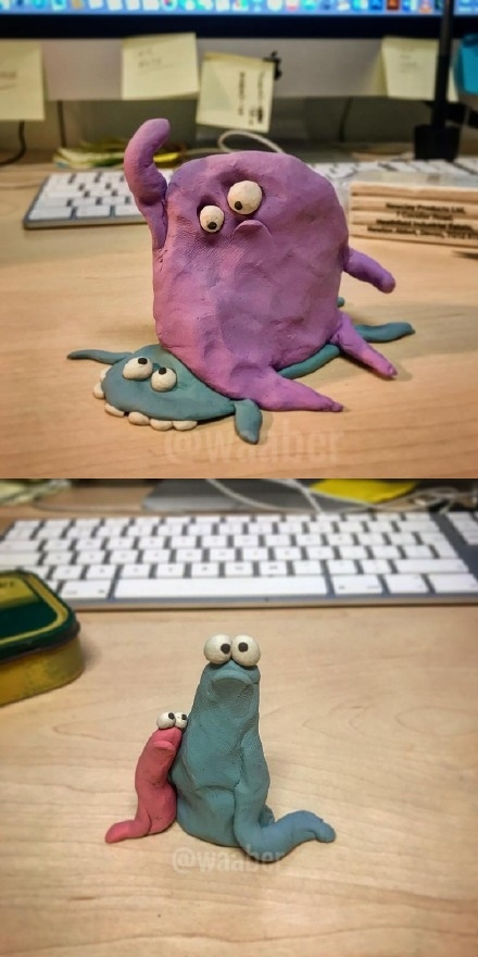 超级呆萌黏土作品 艺术家Rich Webber