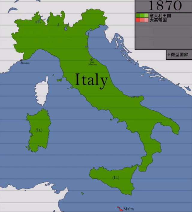意大利千年领土变化：一只靴子的成长