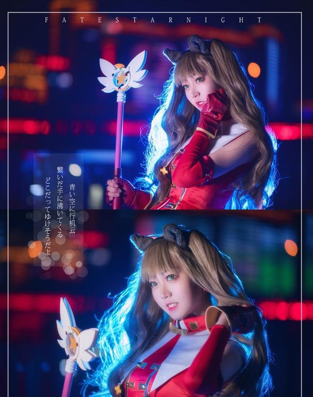 Fate万华红宝石礼装cos，双马尾小可爱魔法少女远坂凛|魔法少女|Fate|双马尾_新浪新闻