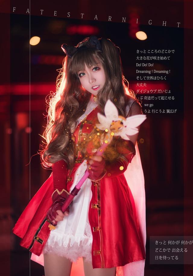 Fate万华红宝石礼装cos，双马尾小可爱魔法少女远坂凛|魔法少女|Fate|双马尾_新浪新闻