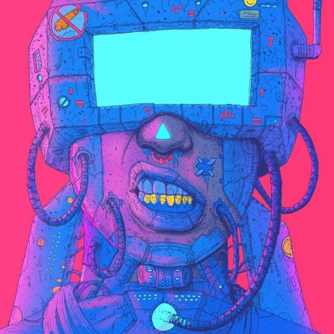 赛博朋克 – 爆炸性的插图 | 美国艺术家、插画家 Nick Sullo|赛博|插画家|朋克_新浪新闻