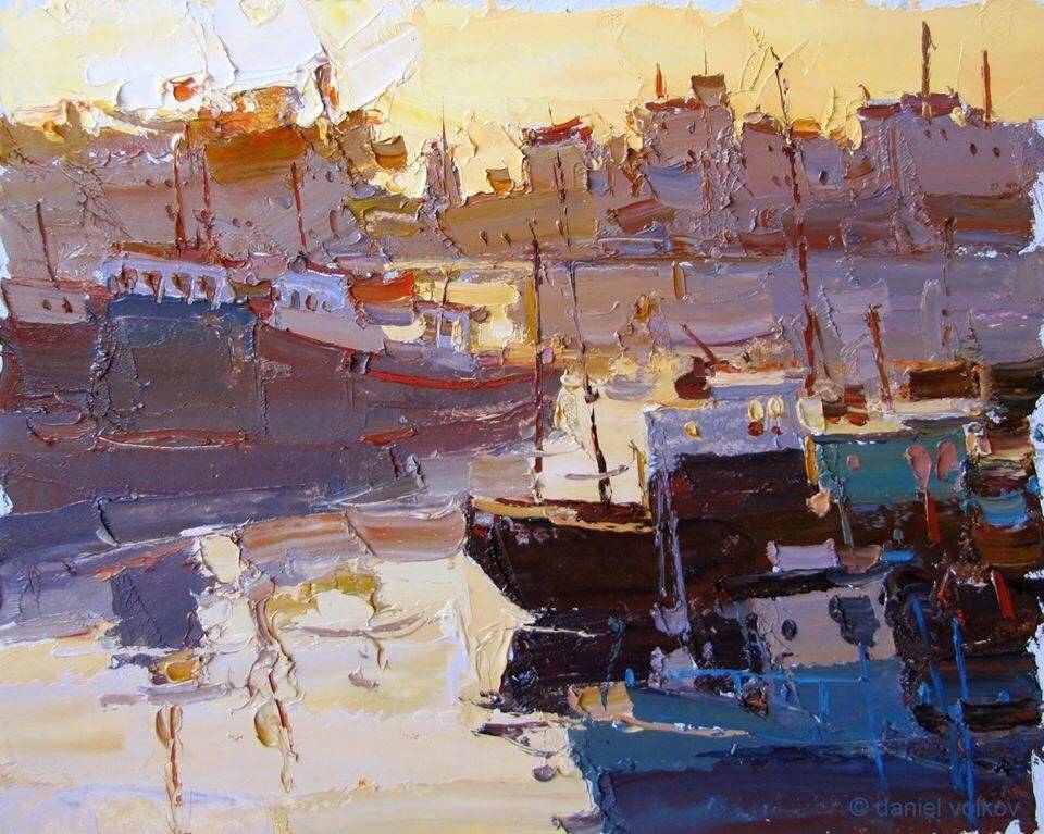 融化在阳光中 I Daniel Volkov 刮刀画|刮刀|美学|微博_新浪新闻