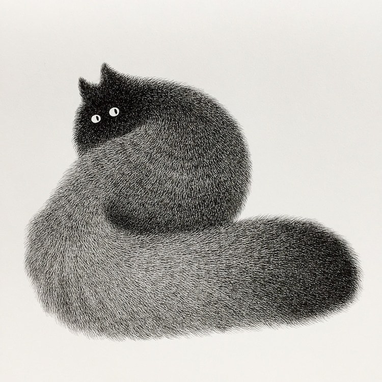 The Furry Thing series by Malaysian artist Kamwei Fong
