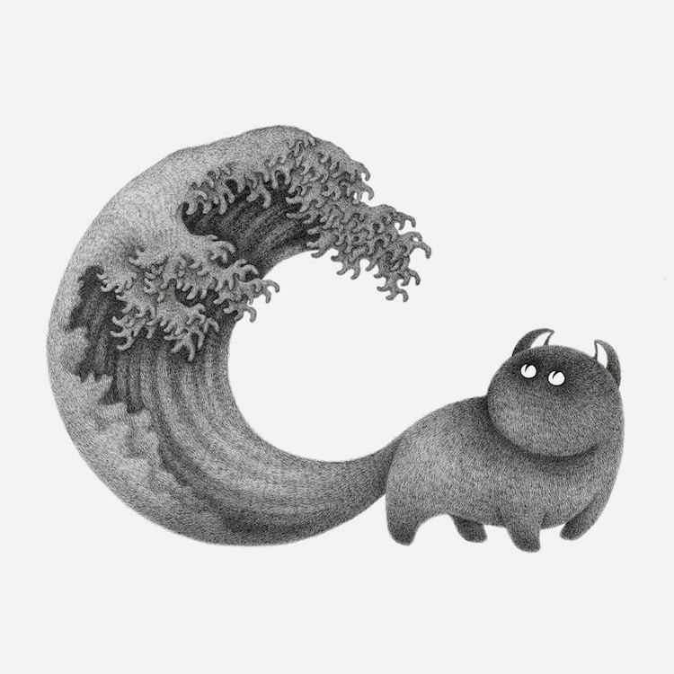 The Furry Thing series by Malaysian artist Kamwei Fong
