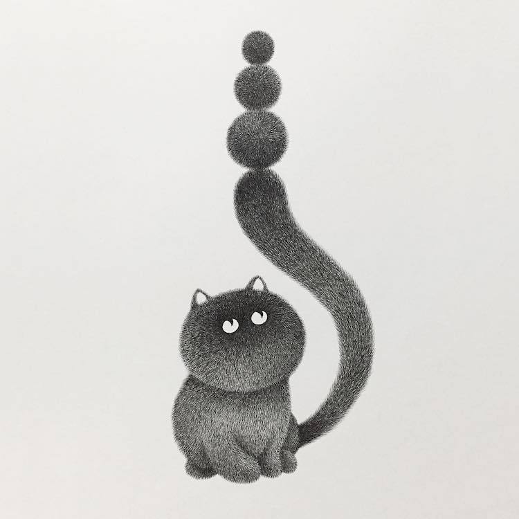 The Furry Thing series by Malaysian artist Kamwei Fong