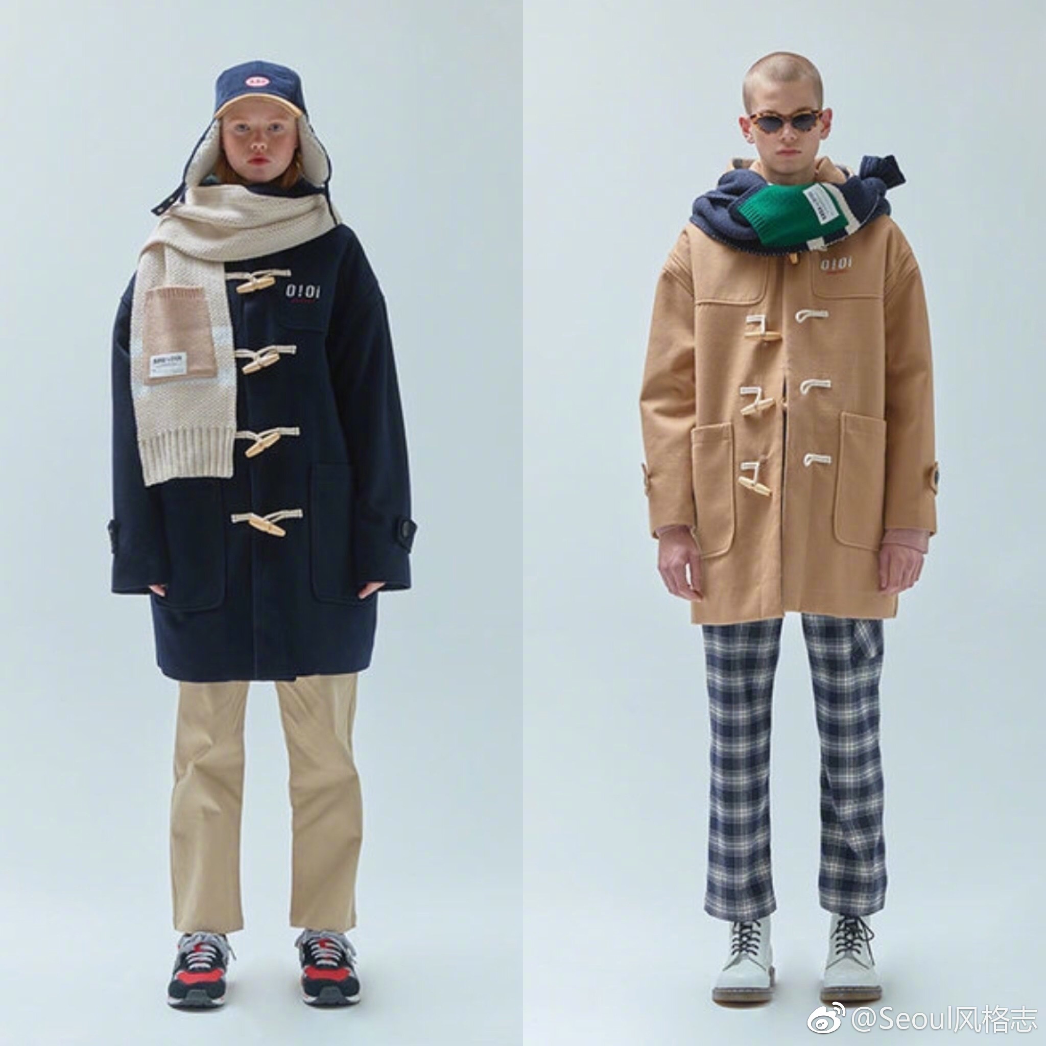 5252 by OiOi 18FW LOOKBOOK,兼具时尚感的同时又极其考虑保暖效果