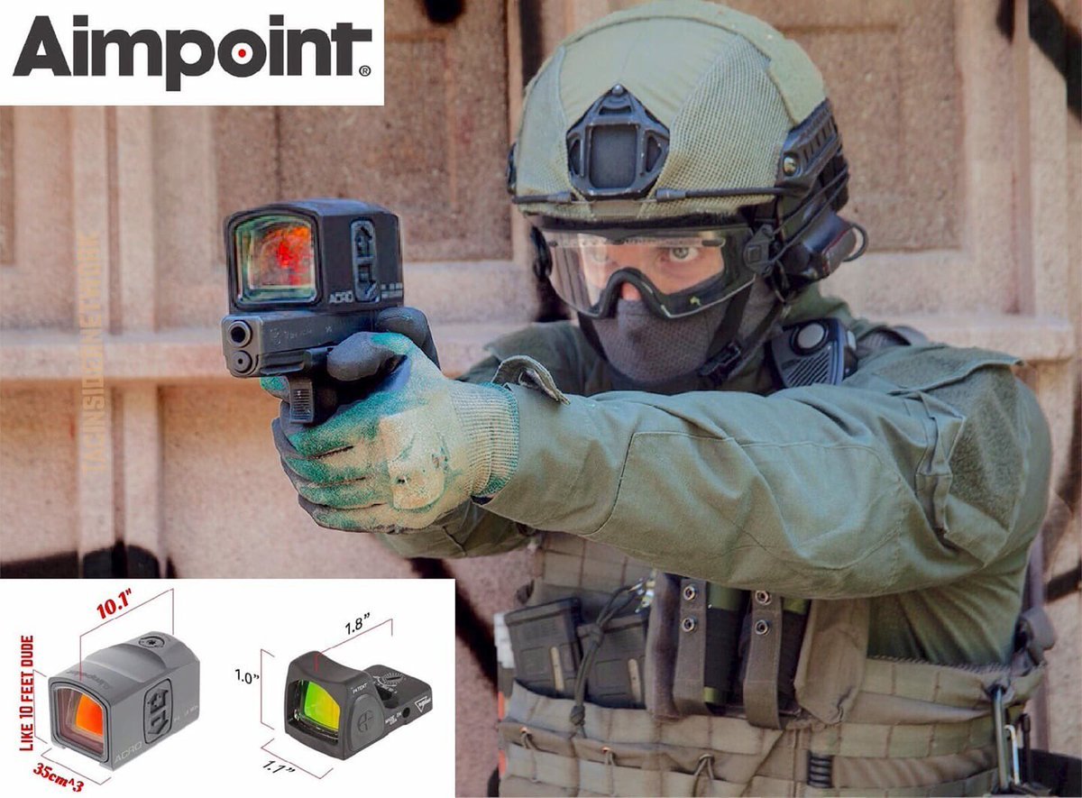 AIMPOINT公司新推出的ACRO P-1重型手枪红点瞄准镜具备非常宽的视场