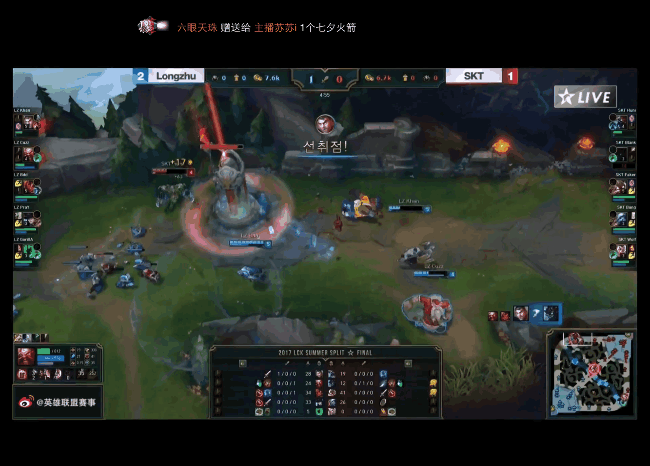 LOL 17岁少年夺得LCK总冠军! SKT在ONG总决赛不败纪录被打破!|龙珠|总决赛|少年_新浪新闻