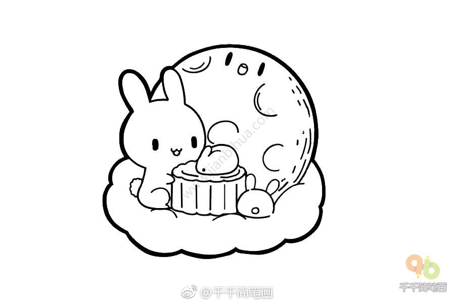 中秋节快到了，提前送你们一只吃月饼的小玉兔🐇 |玉兔|月饼|中秋节_新浪新闻