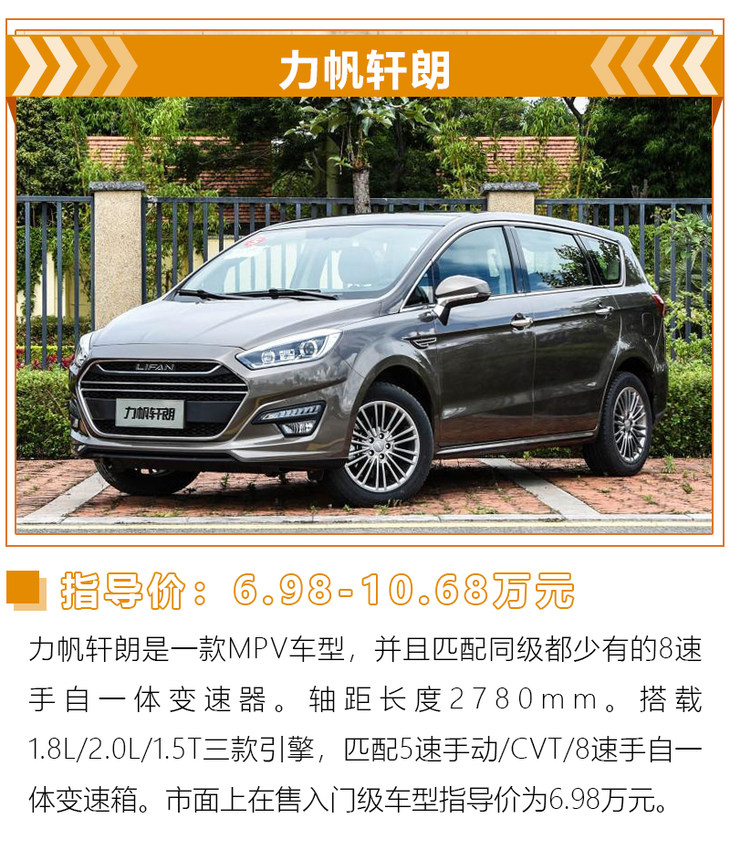 7万就有8英寸中控大屏 三款国产MPV导购手册-新浪汽车