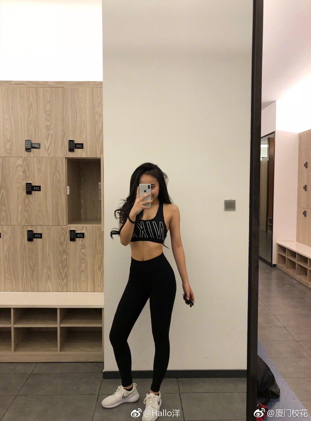 她叫林博洋，毕业于厦门六中，身高167cm，爱好健身、睡觉