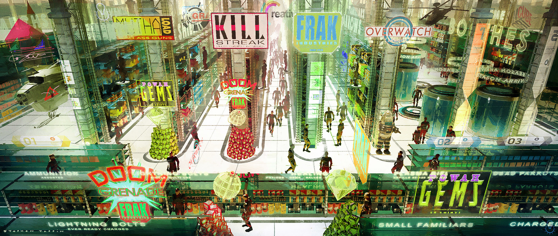 作品赏析 Stephen Tappin工业光魔视效艺术总监《头号玩家》概念|头号玩家|艺术总监|传送门_新浪新闻