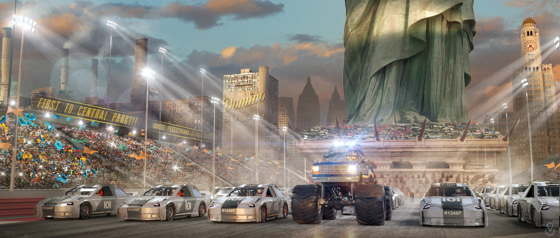 作品赏析 Stephen Tappin工业光魔视效艺术总监《头号玩家》概念|头号玩家|艺术总监|传送门_新浪新闻