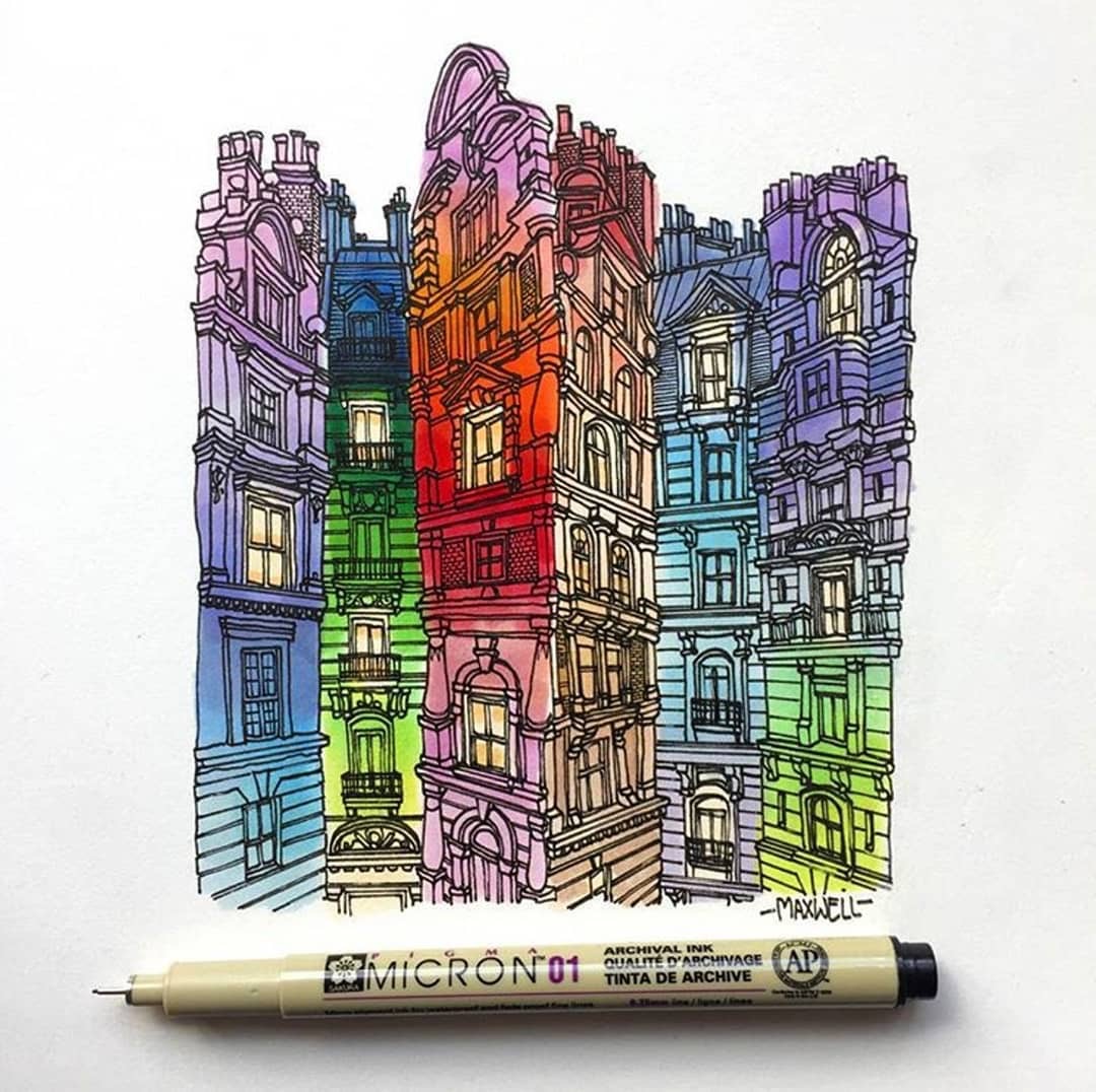 一支笔游世界 | 插画师Maxwell Tilse