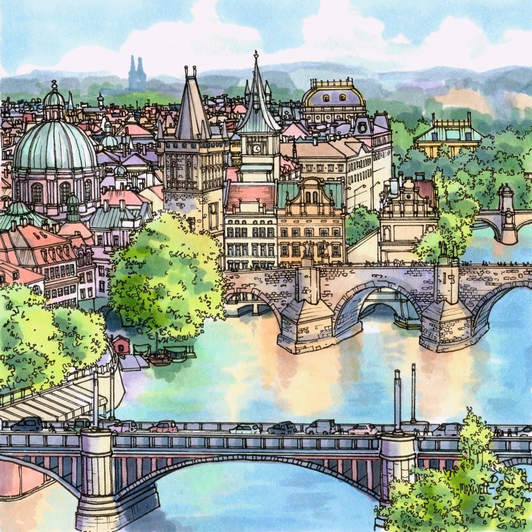 一支笔游世界 | 插画师Maxwell Tilse