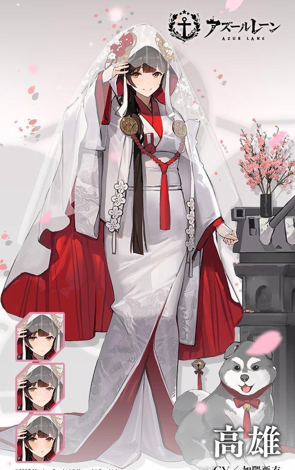 碧蓝航线高雄婚纱皮肤形象公开 官方玩梗 最强克夫舰娘确定