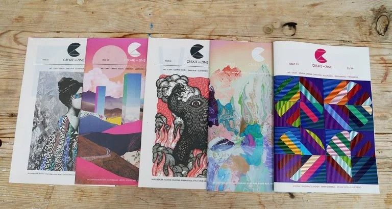 像Create Zine杂志设计的好杂志越来越少了，看杂志的人也少了