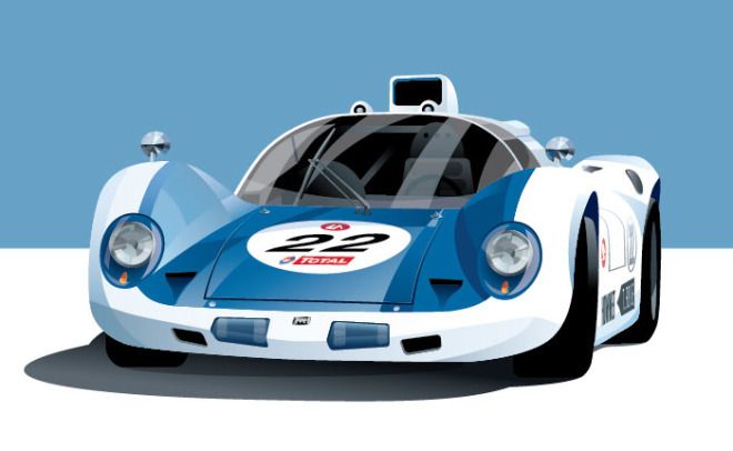 插图画家Arthur Schening设计的20张汽车海报