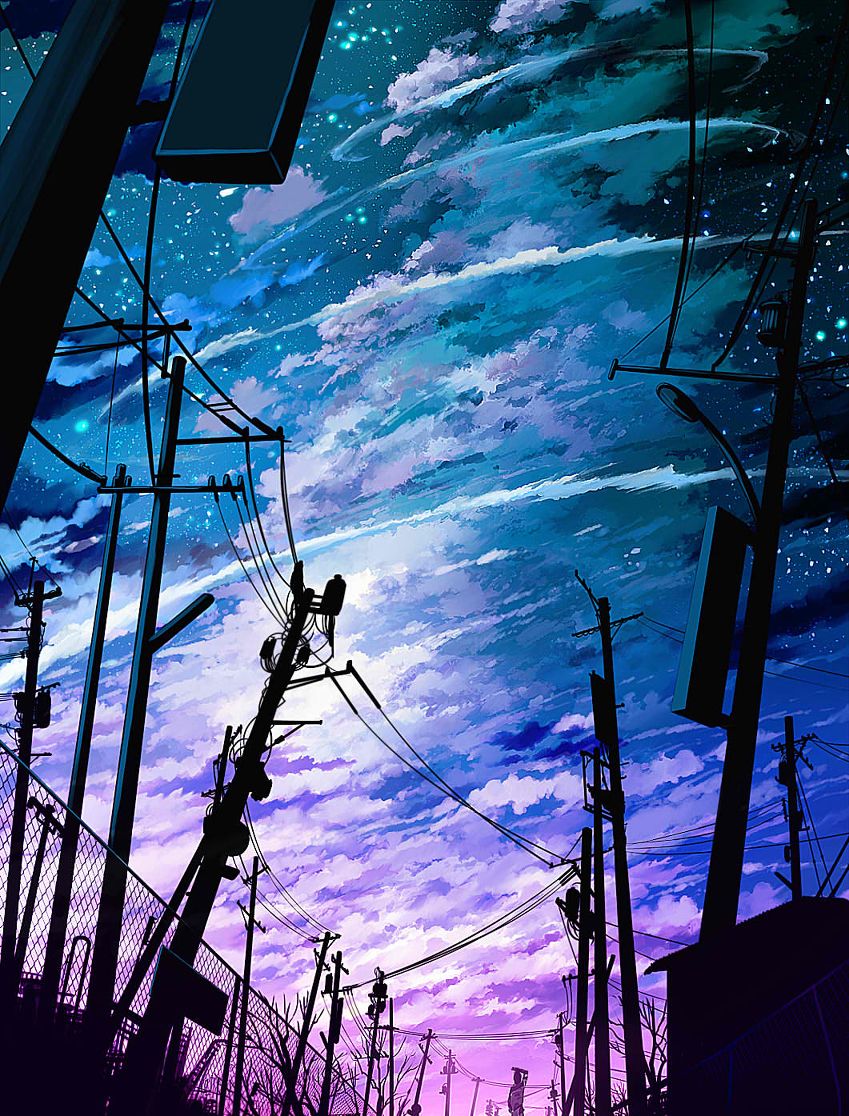 二次元风景壁纸，愿你与这个世界温暖相拥|二次元|壁纸|风景_新浪新闻