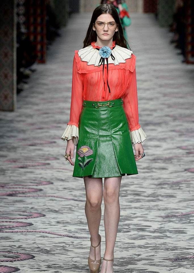 论服装设计，我只服Gucci 这样的颜色居然也能搭配在一起！