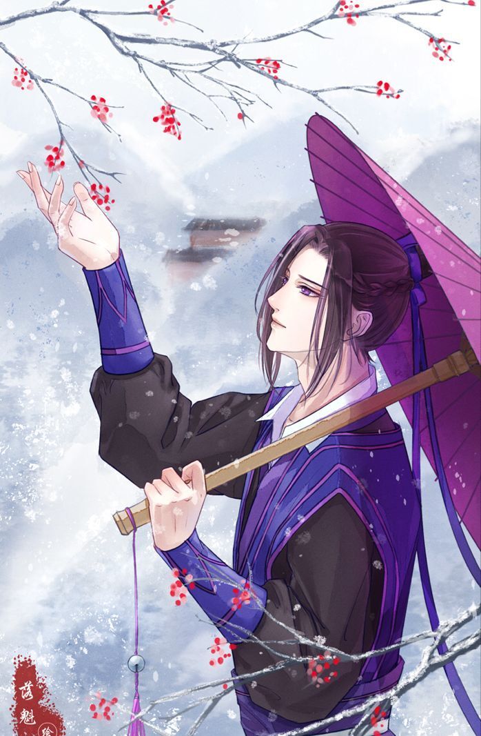 古风动漫绘画：风姿奇秀的古风美男