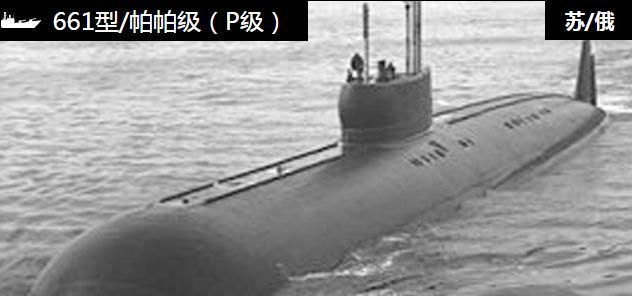 水下潜行速度最快的核潜艇一前苏联661型巡航导弹核潜艇