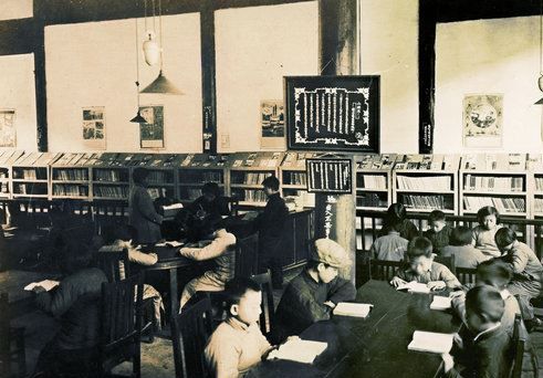 老照片：民国二年，安徽省立图书馆|民国|图书馆|阅览室_新浪新闻