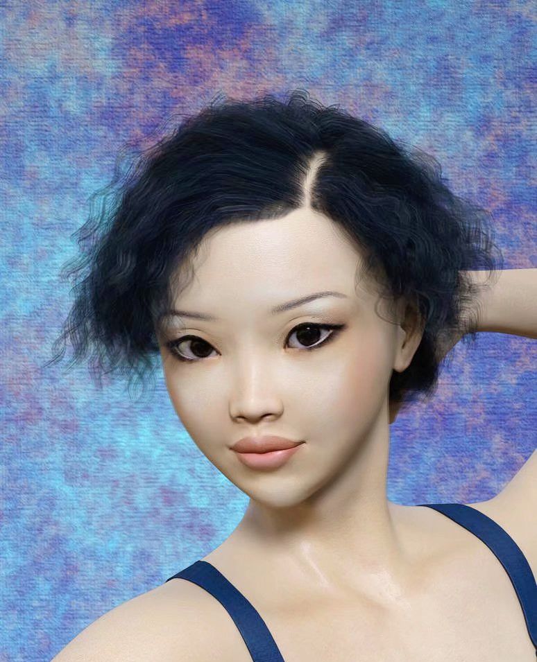 TaliDesade肖像插画作品