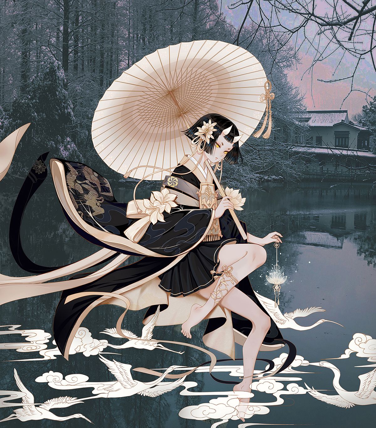 一组国产优秀插画作品欣赏!来自多名国内插画师画风潇洒的大作