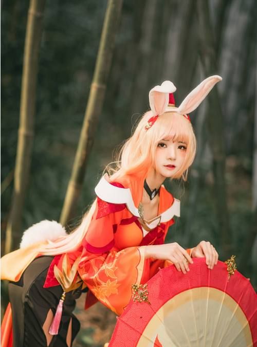 王者荣耀公孙离CosPlay，红叶最多情，一舞寄相思