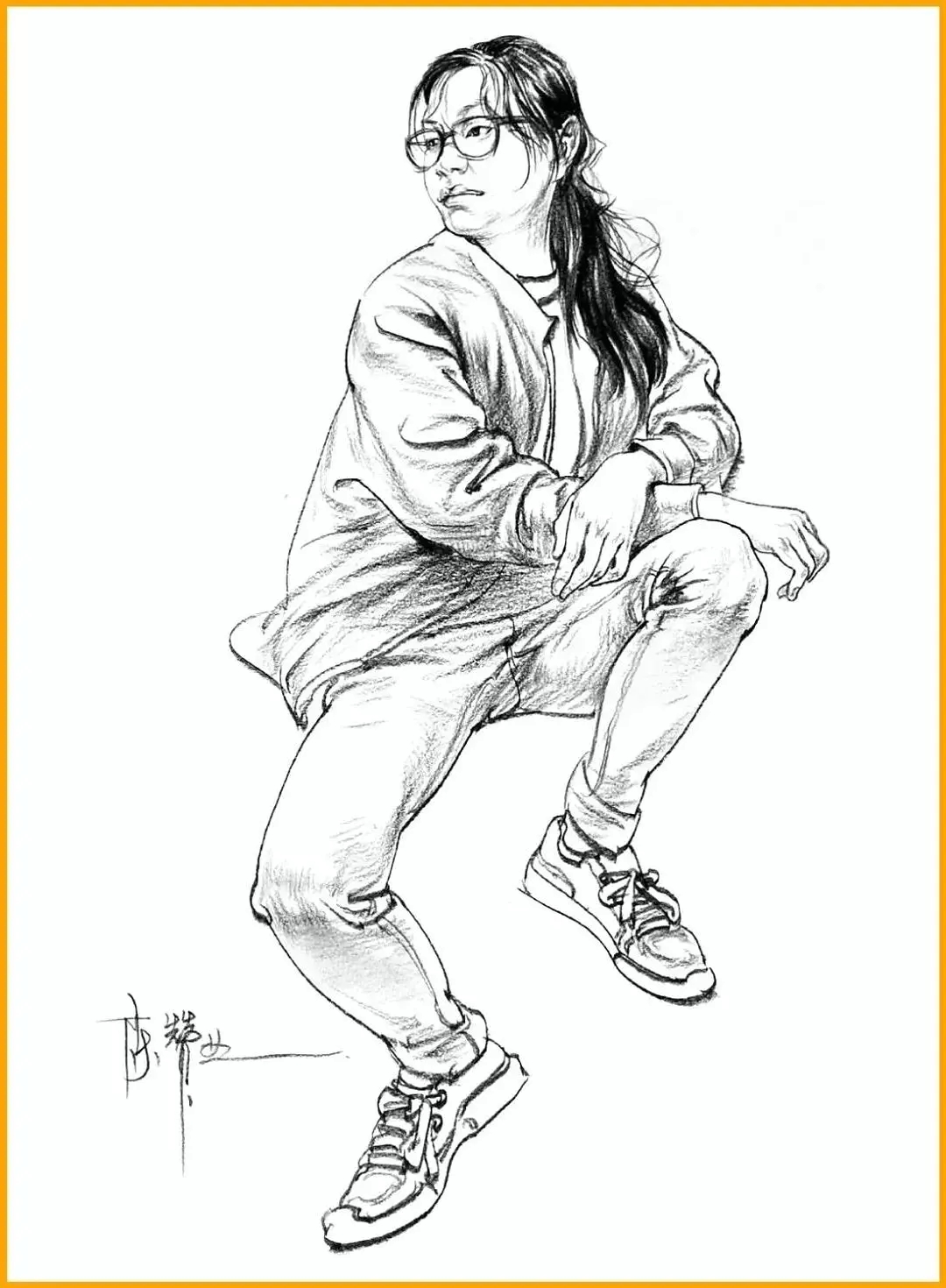 速写练习里的经典动作合集临摹参考 内含注意事项