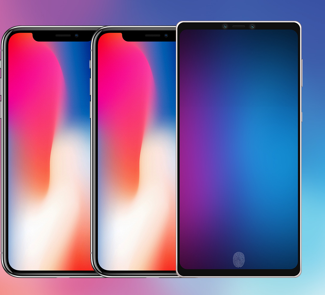 全面屏，概念版索尼XZ3P，对比iPhone X__财经头条