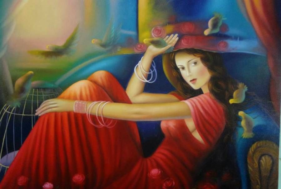 插画：艺术家SERGIO MARTINEZ作品-我为音乐沉醉