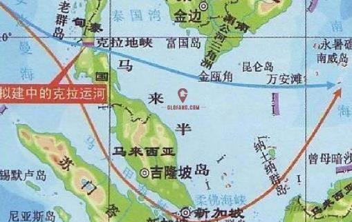 马六甲位置得天独厚，该海峡建成，马六甲优势不在，新加坡遭威胁