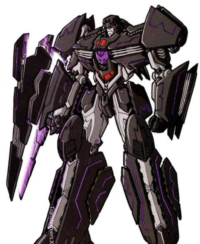 变形金刚动漫人物高速隐身的霸天虎领袖-威震天