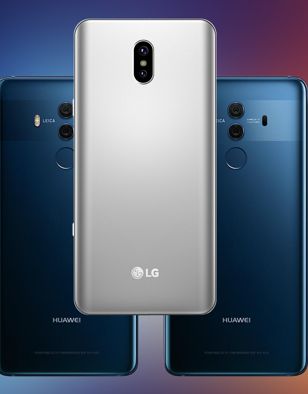 正面指纹，概念版LG V40，对比华为mate10__财经头条