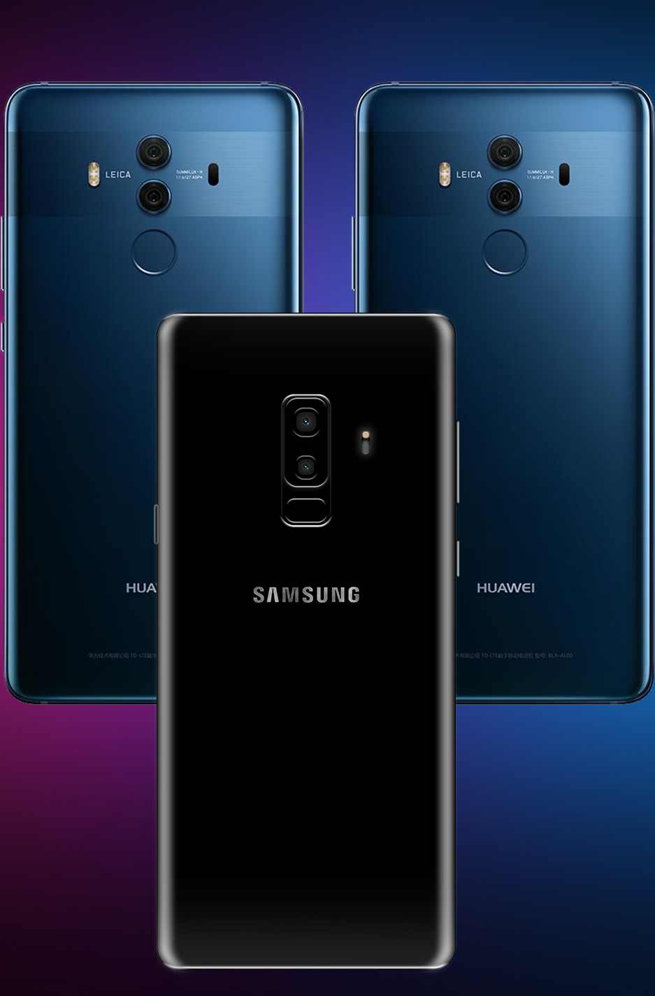 正面指纹，概念版三星note10，对比华为mate10__财经头条